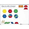 Amazon.com: Learning Resources Giant Magnetic Pattern Blocks,6 W in ...