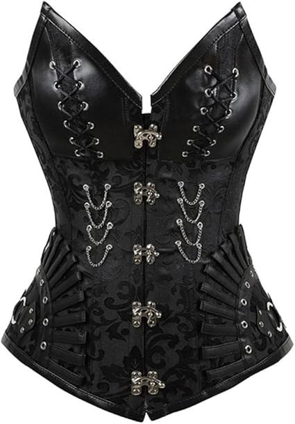 FONXOS Lingerie for Women Sexy Plus Size Women Corsets Satin Zipper ...