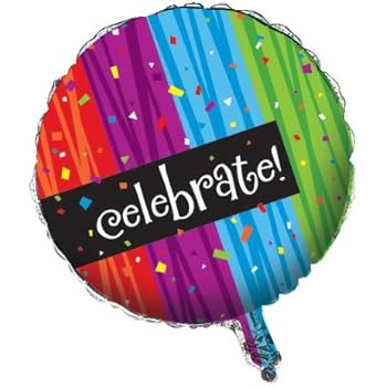 Amazon.com: Creative Converting Party Decoration Round Metallic Balloon ...