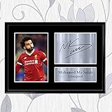 HWC Trading Mohamed Mo Salah Gifts Signed A4 Printed Autograph ...