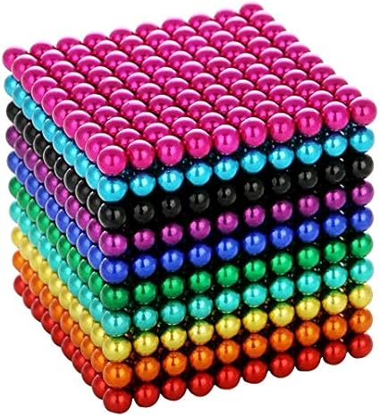 LONEEDY Set of 1000 Magnets Building Blocks Fidget Gadget Toys，Fun Stress Relief Desk Toy for ...