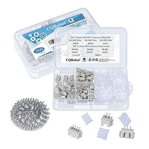 CQRobot 60 Sets / 300 Pieces JST XH SMT 2.54 mm Pitch 2/3/4-Pin JST ...