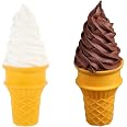 Amazon.com: Luxshiny Simulation Ice Cream 2PCS Artificial Ice Creams ...