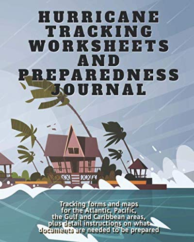 Hurricane Tracking Worksheet and Preparedness Journal Tracker Notebook ...