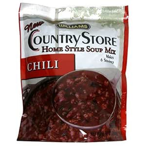 Amazon.com : Williams Country Store Soup Mixes, Chili, 9.37-Ounce ...