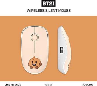 Amazon.com: BT21 Baby Wireless Silent Mouse by Royche (Shooky ...