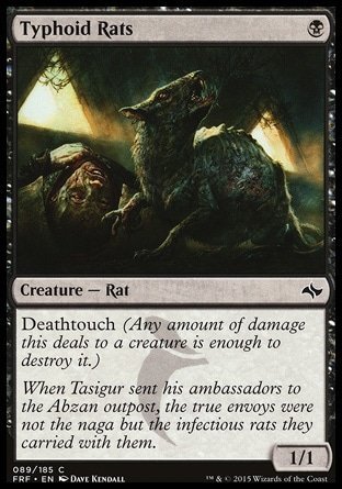 Amazon.com: Magic: the Gathering - Typhoid Rats (089/185) - Fate ...