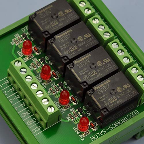 Electronics-Salon DIN Rail Mount 4 SPDT 10Amp Power Relay Interface ...