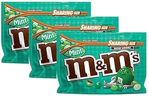 Amazon.com : M&M'S Mint Dark Chocolate Candy Sharing Size 9.6oz Bag ...