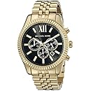 Amazon.com: Michael Kors Men's Lexington Gold-Tone Watch MK8286 ...