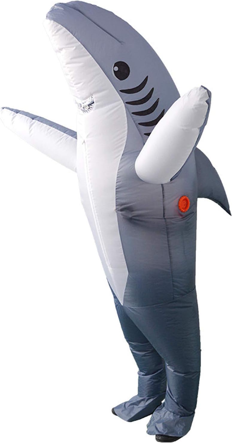 Shark Inflatable Costume Adult Shark Cosplay Suit Adult Blow Up Costume ...