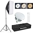 Amazon.com : 【Upgrade LED】 MOUNTDOG Softbox Lighting Kit, Photography ...