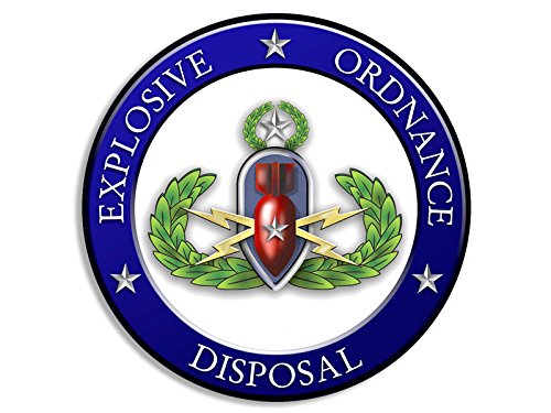 Amazon.com: American Vinyl Round EOD Rank Master Explosive Ordnance ...