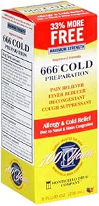 Amazon.com: Monticello Drug Company 666 Cold Preparation, Allergy and ...