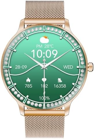 Promate Smartwatch with Round 1.32AMOLED Display, 3D Spherical Curved ...