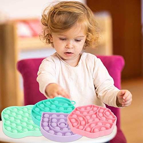 4 Pcs Pop Toy, Push Pop Fidget Toy, Push Pop Bubble Fidget Toy Set ...