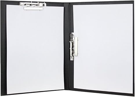 A4 Leather Double Clipboard Folder Loose Leaf File Folder Binder ...