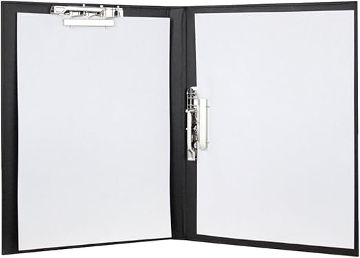 A4 Leather Double Clipboard Folder Loose Leaf File Folder Binder ...