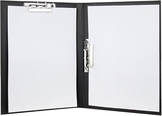 A4 Leather Double Clipboard Folder Loose Leaf File Folder Binder ...