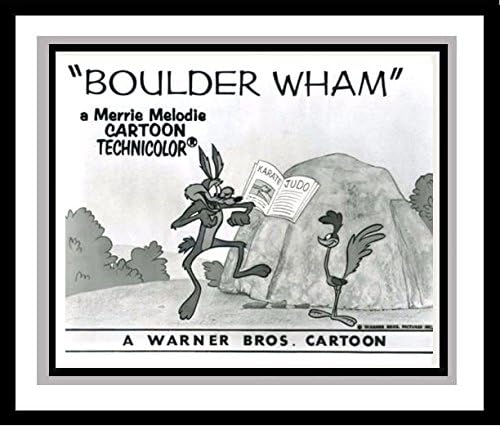 The Road Runner and Wile E. Coyote in "Boulder Wham" Studio Lobby Card ...