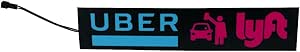 Amazon.com: Uber & Lyft Logo Light Sign - Illuminated Glowing EL/LED ...