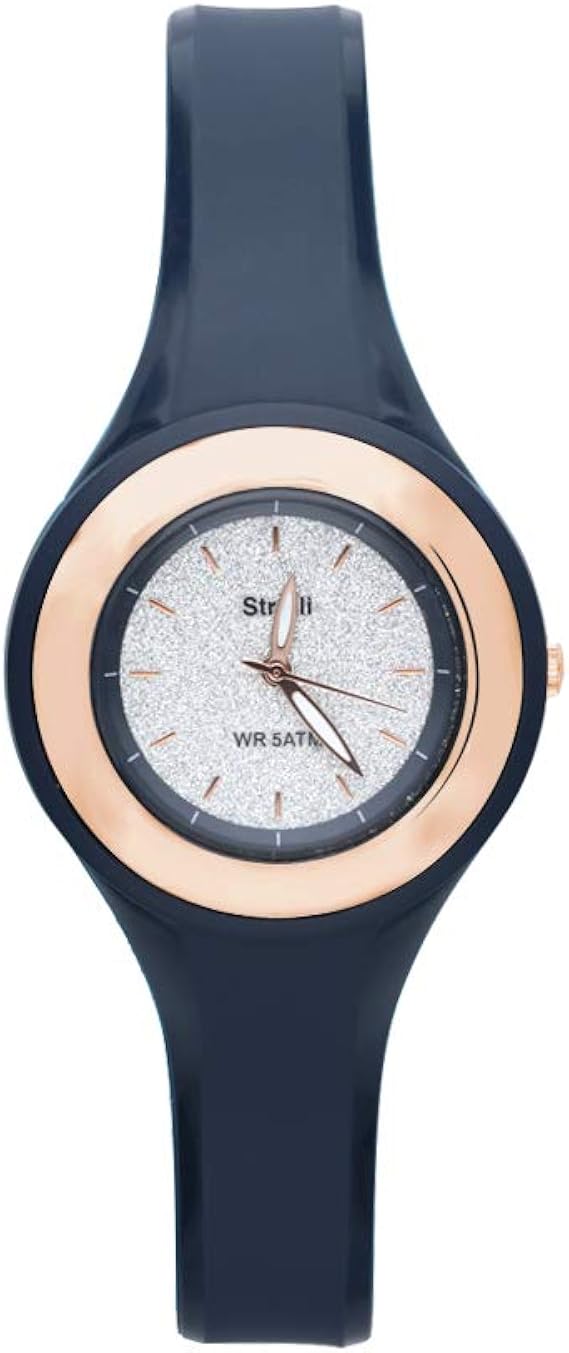 Stroili - Los Angeles - So Fancy 3H Blue Watch with Golden Bezel and ...