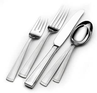 Amazon.com | Wallace Façade 65-Piece Stainless-Steel Flatware Set with ...