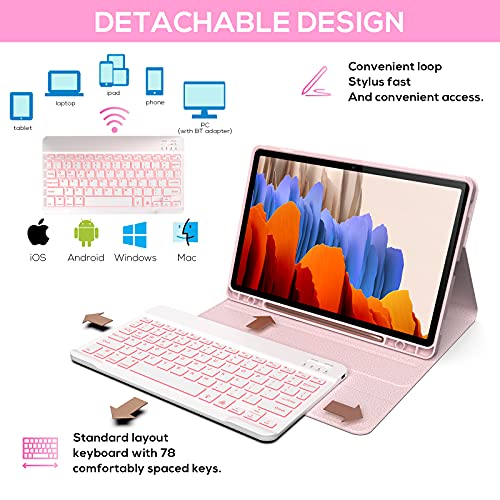 Keyboard Case for Samsung Galaxy Tab S7 11" 2020 (SM-T870 SM-T875 SM ...