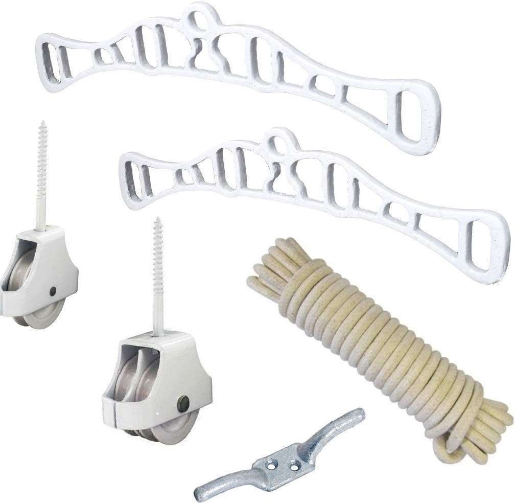 Merriway® BH07426 Clothes Laundry Airer Ceiling Dryer Set up Kit Pack ...