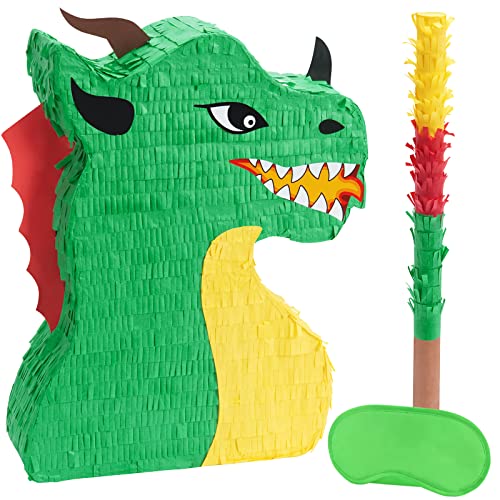 Dragon Pinata - Dinosaur Party Supplies Dino Pinata Bundle with ...
