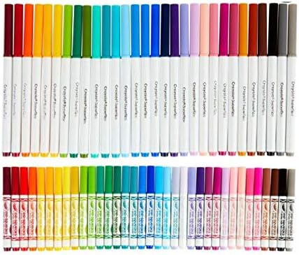 65 Marker Madness – CRAYOLA 30 Super Tips and 35 Mini Washable Markers ...