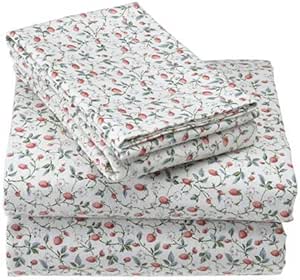 Amazon.com: Laura Ashley Bramble Full Cotton Flannel Sheet Set: Home ...