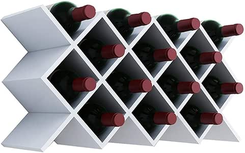 Amazon.com: Wine Bottles Rack Wall-Mounted Wooden Wine Holder Shelf ...