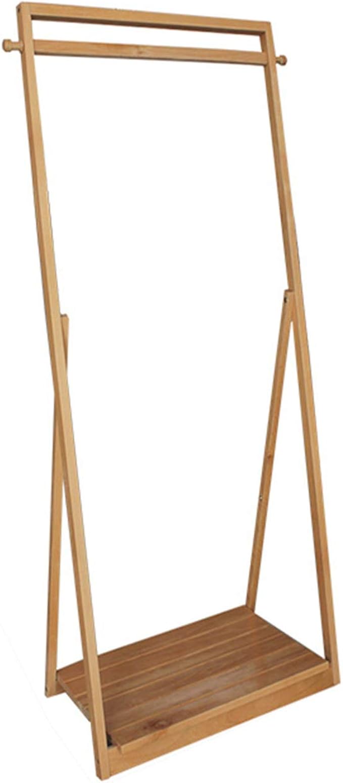 Solid Wood Clothes Rail, Japanese-style Vertical Clothing Rack ...