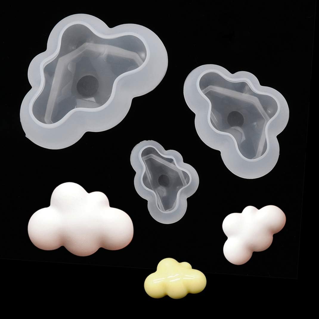 iSuperb 3 Stück 3D Silikonform Wolke Gießform Schmuck Silikonform ...