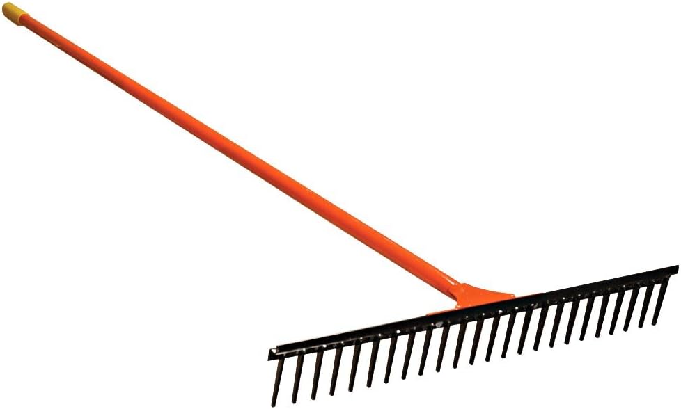 Amazon.com : A.M. Leonard All Steel Straight Rake - 18 Inches : Garden ...