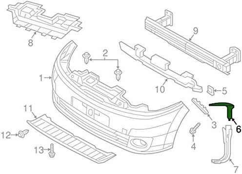 Peças genuínas da Nissan – suporte superior (62242-3LM0A): Amazon.com ...
