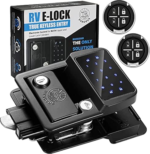 Novustech Rv Keyless Entry Door Lock, 0 to 9 Password Keypad Rv Door ...