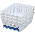 Amazon.com - Basic Square Mini Bin Storage Trays - White - 3pk by Mainstay