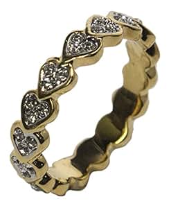 Amazon.com: RS Covenant Women's 18 Kt Gold Plated Austrian Crystal ...