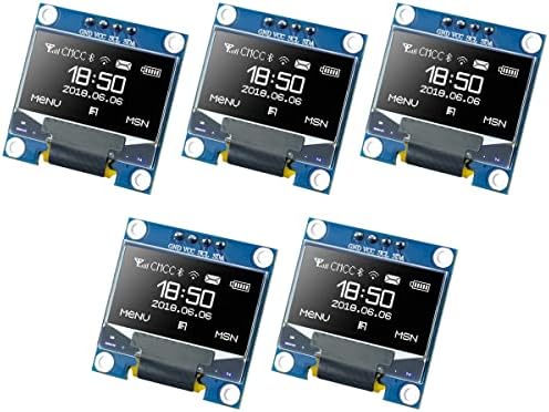 سعر Hosyond 5 Pcs 0.96 Inch OLED I2C IIC Display Module 12864 128x64 ...