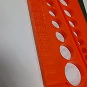 Truper REGLA-22, Regleta calibradora de tuercas y tornillos, 22 cm ...