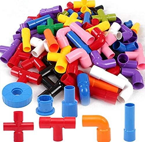 Building Blocks, Tube Blocks Set Assembling puzzle toys DIY Pipeline ...