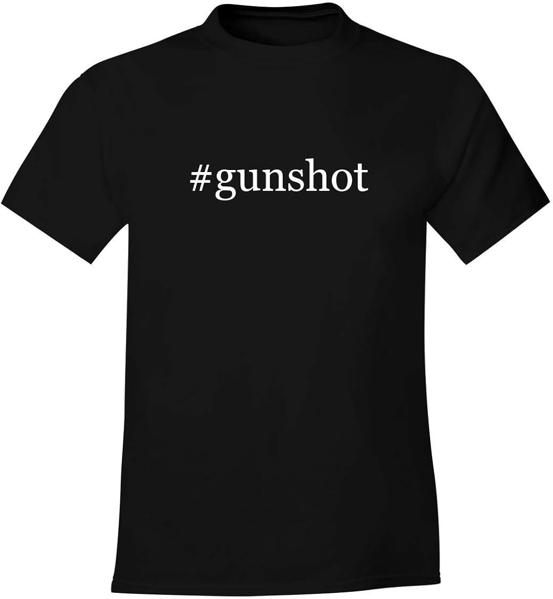 Amazon.com: #gunshot - Men's Soft Comfortable Hashtag Short Sleeve T ...
