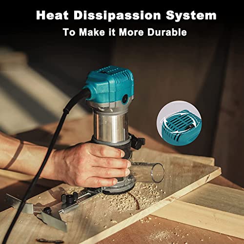 TwoWin Router Tool, 110V 800W Compact Palm Wood Router Tool for ...