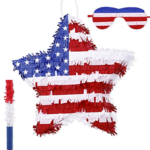 13 Inch Star Pinata Small USA Flag Pinata Patriotic Pinata 4th of July ...