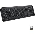 Amazon.com: Logitech MX Keys Advanced Wireless Illuminated Keyboard, Tactile Responsive Typing ...