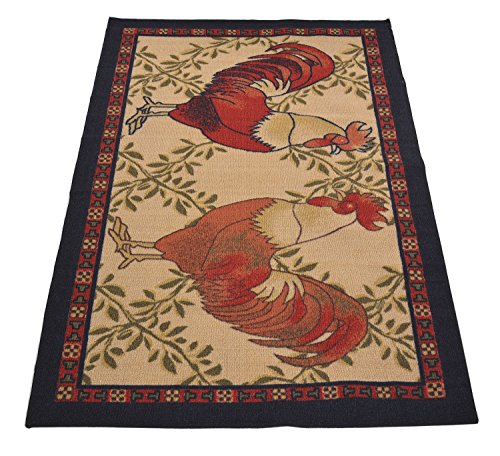 Funky Rooster Area Rugs for Good Luck - When a Little Push is Needed