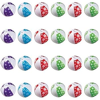 Amazon.com: Mini Inflatable Beach Balls | Party Favor | 24 Ct.: Kitchen ...