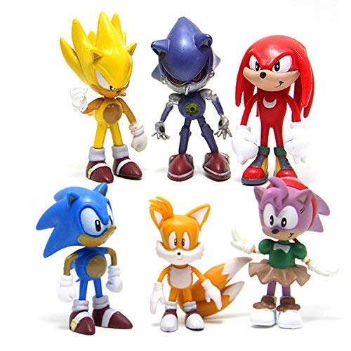 Rumbold Sonic The Hedgehog Action Figures – 6-Pack Collectible Figures ...